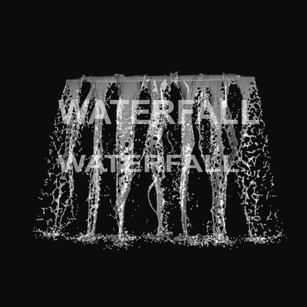3d Water Waterfall Model