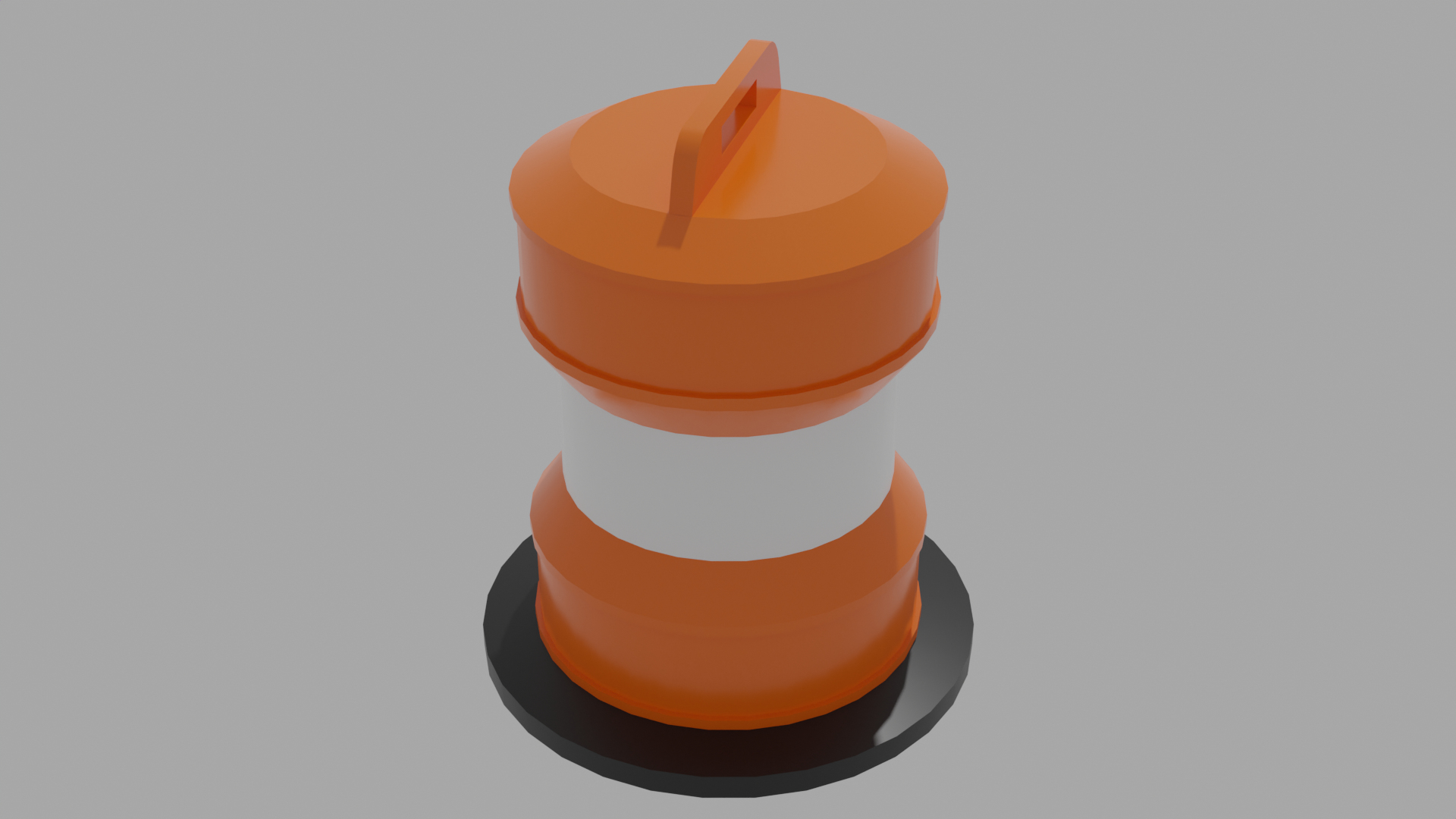 3D Round Traffic Barrier - TurboSquid 2158551