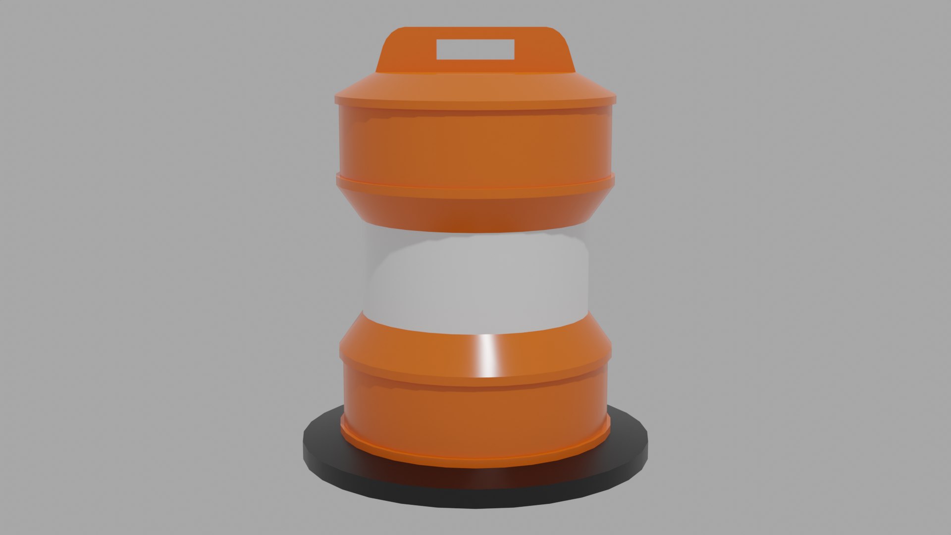 3D Round Traffic Barrier - TurboSquid 2158551