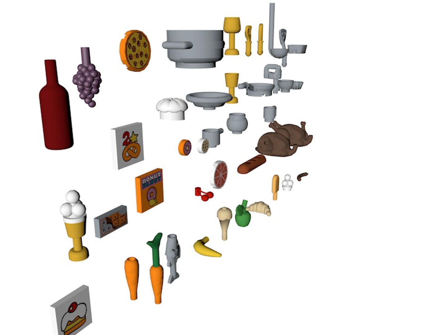 3D Lego Food - TurboSquid 1195978