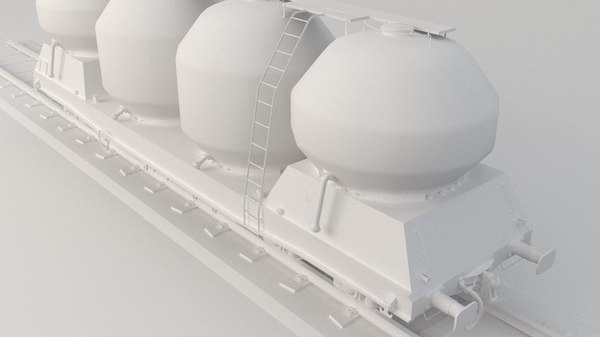 3D train tank tanker model - TurboSquid 1527214