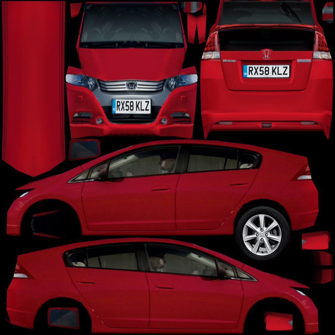 3d Model 2010 Honda Insight Hybrid