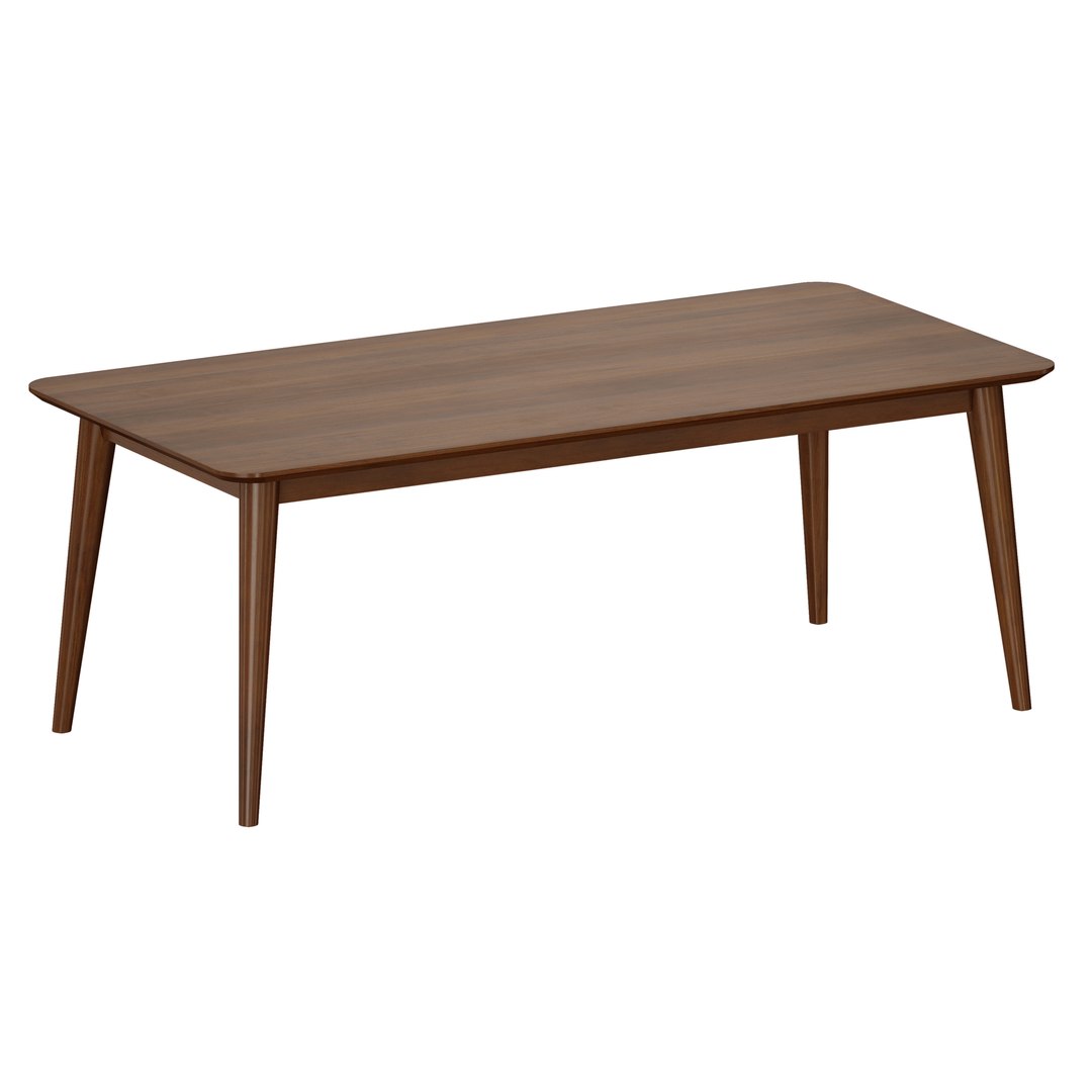 3D model dining table tate walnut - TurboSquid 1709243