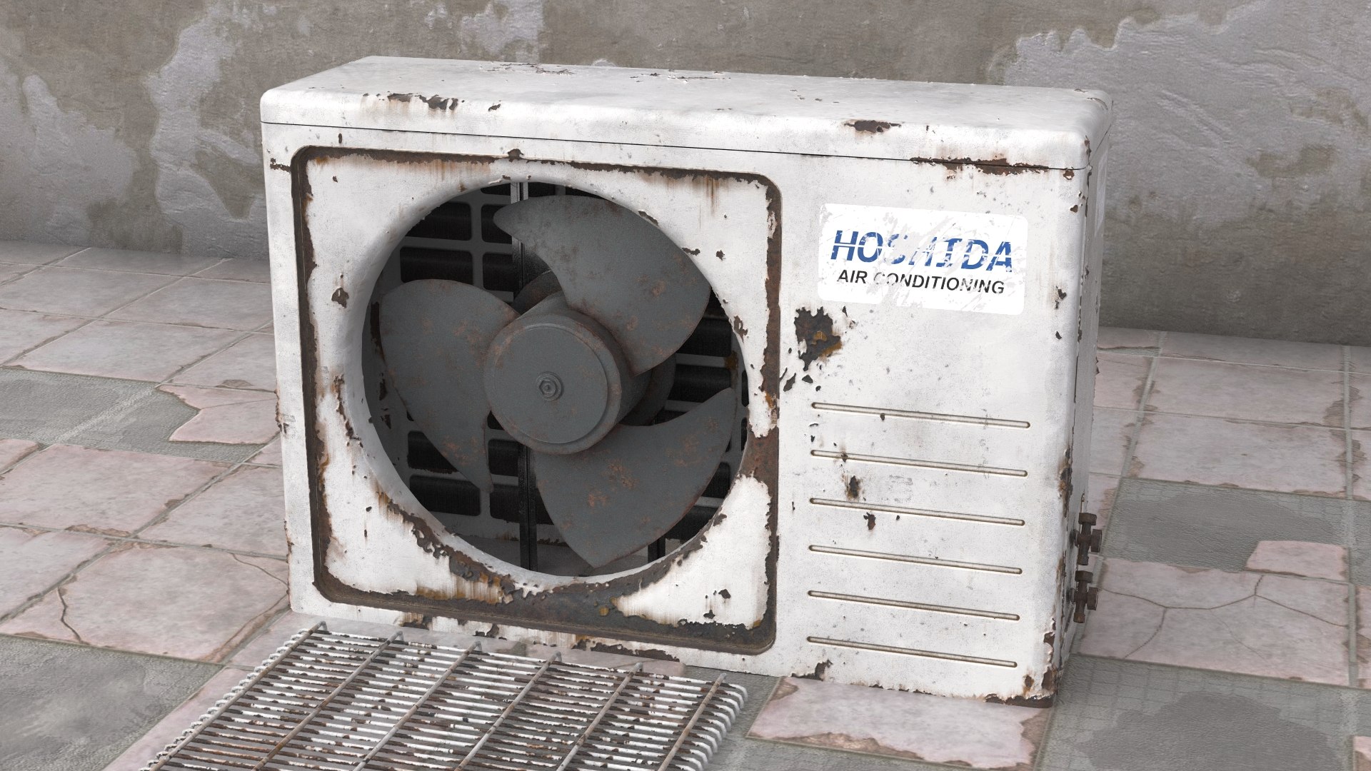 Air Conditioner Old 3D Model - TurboSquid 1611664