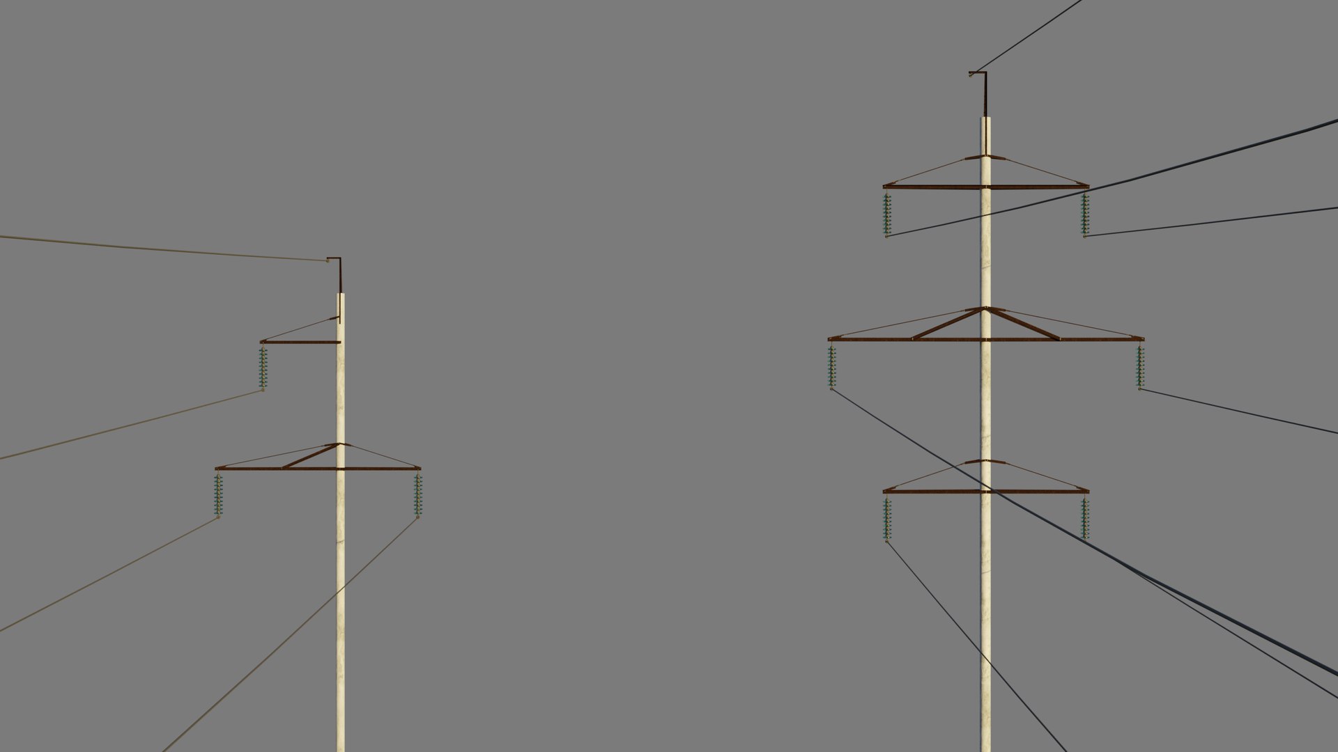3D Model High Voltage Power Lines - TurboSquid 1794818