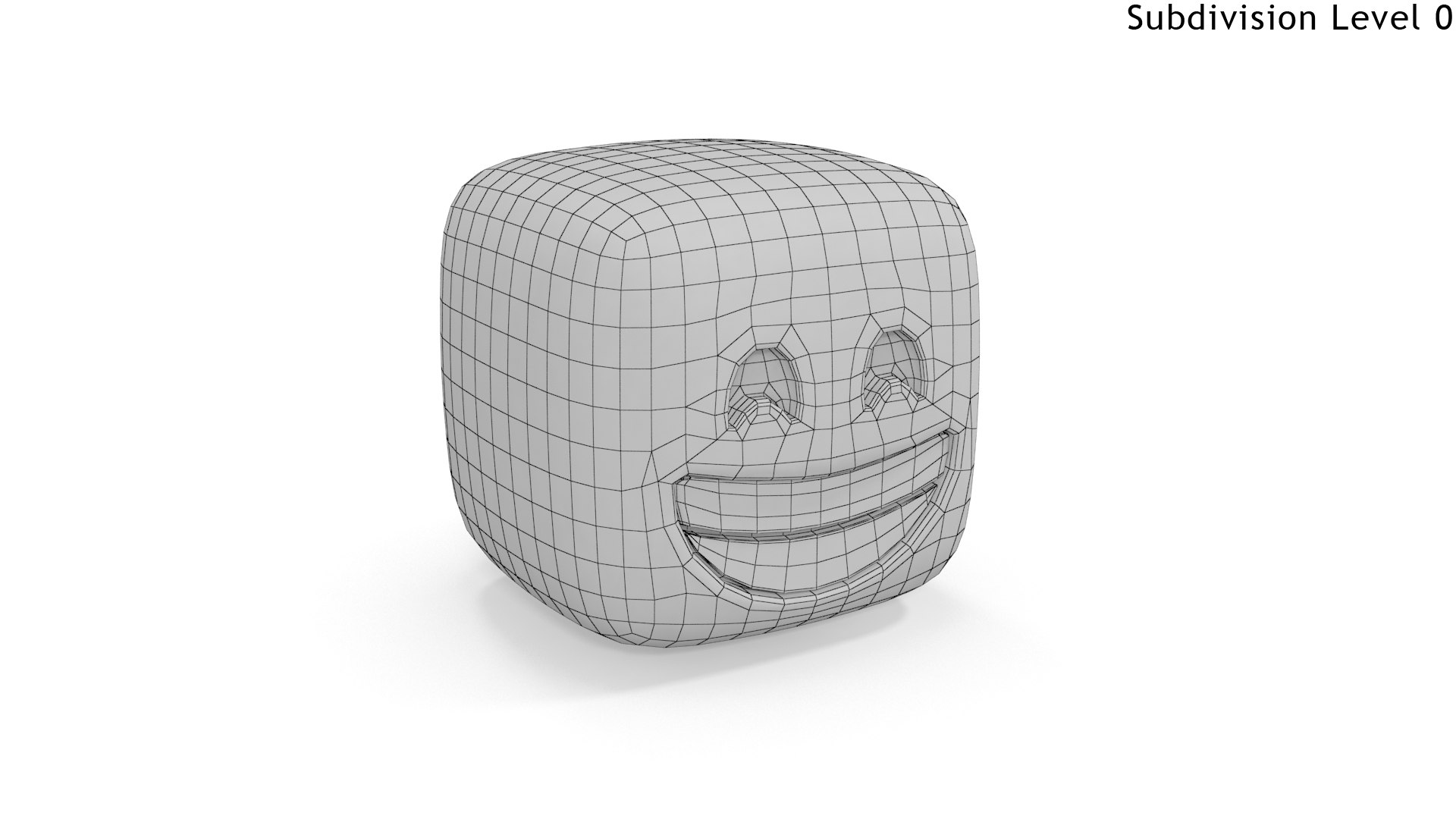 Smiley Face Emoji 8 Model - TurboSquid 2066101