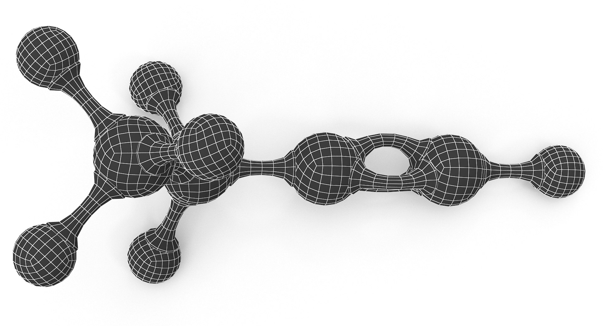 3D Butyne Molecular - TurboSquid 1280025