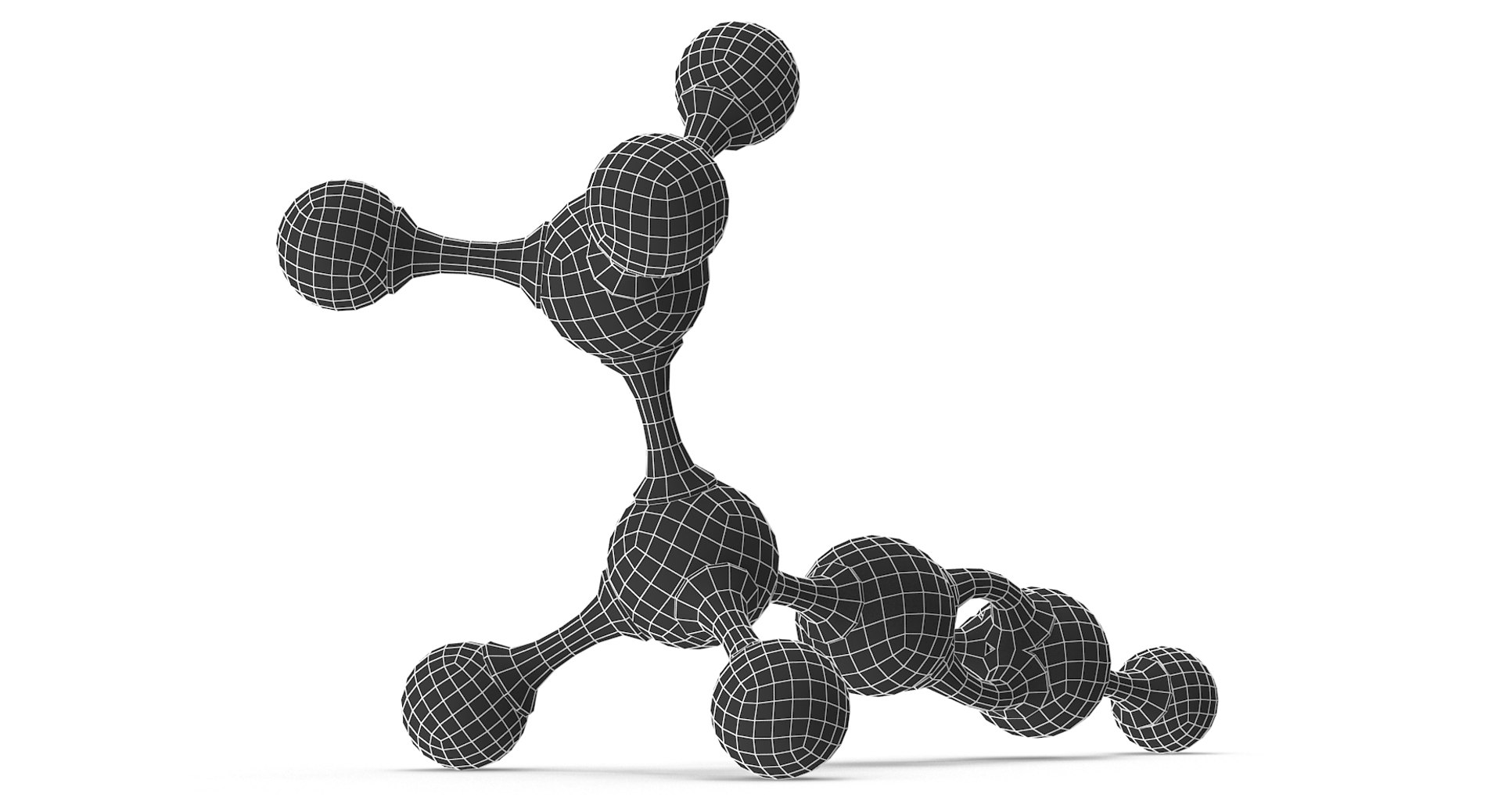 3D Butyne Molecular - TurboSquid 1280025