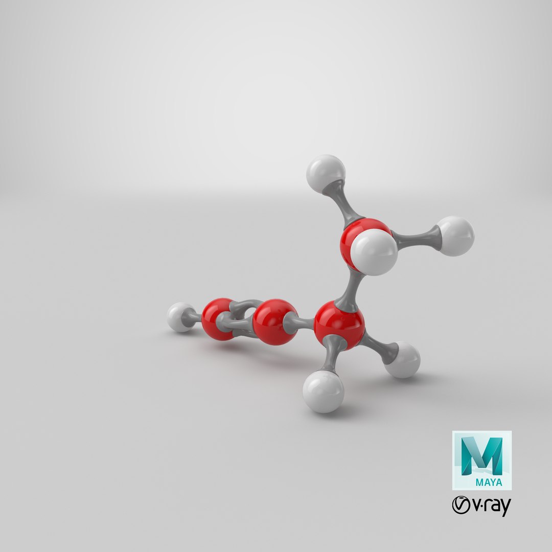 3D Butyne Molecular - TurboSquid 1280025