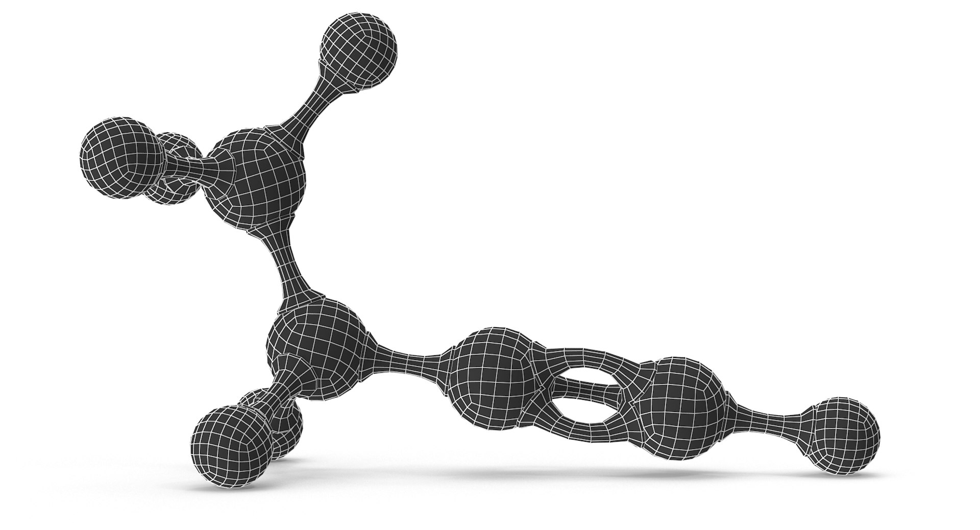 3D Butyne Molecular - TurboSquid 1280025