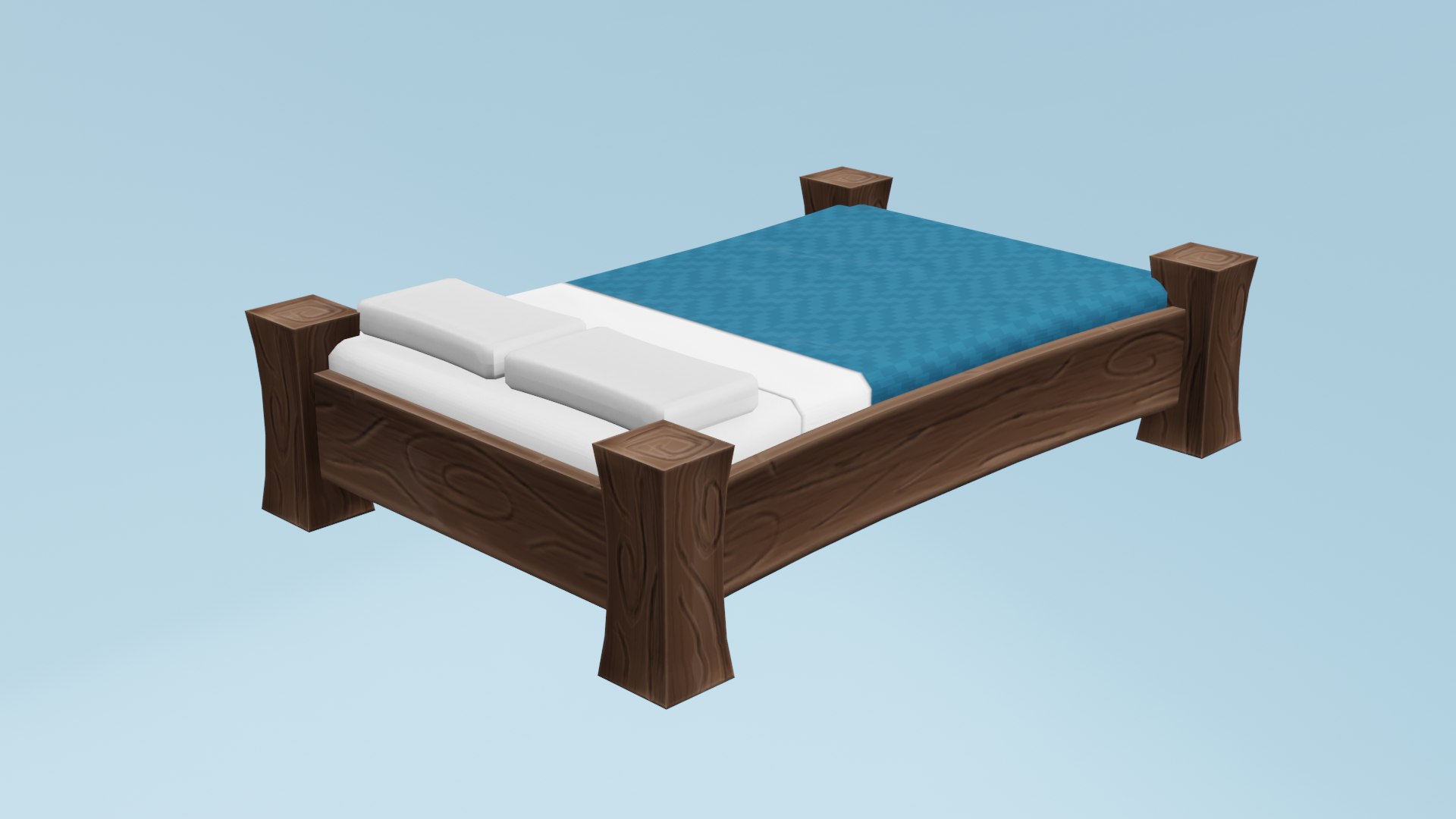 Stylized-Bed 3D - TurboSquid 1729711