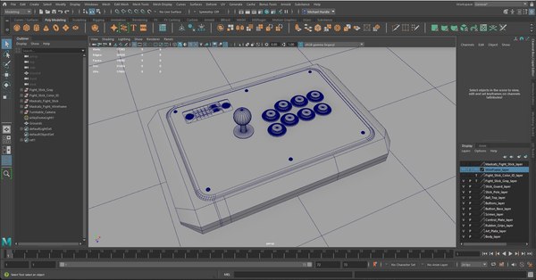 무료 아케이드파이트스틱 3D 모델 - TurboSquid 1809801