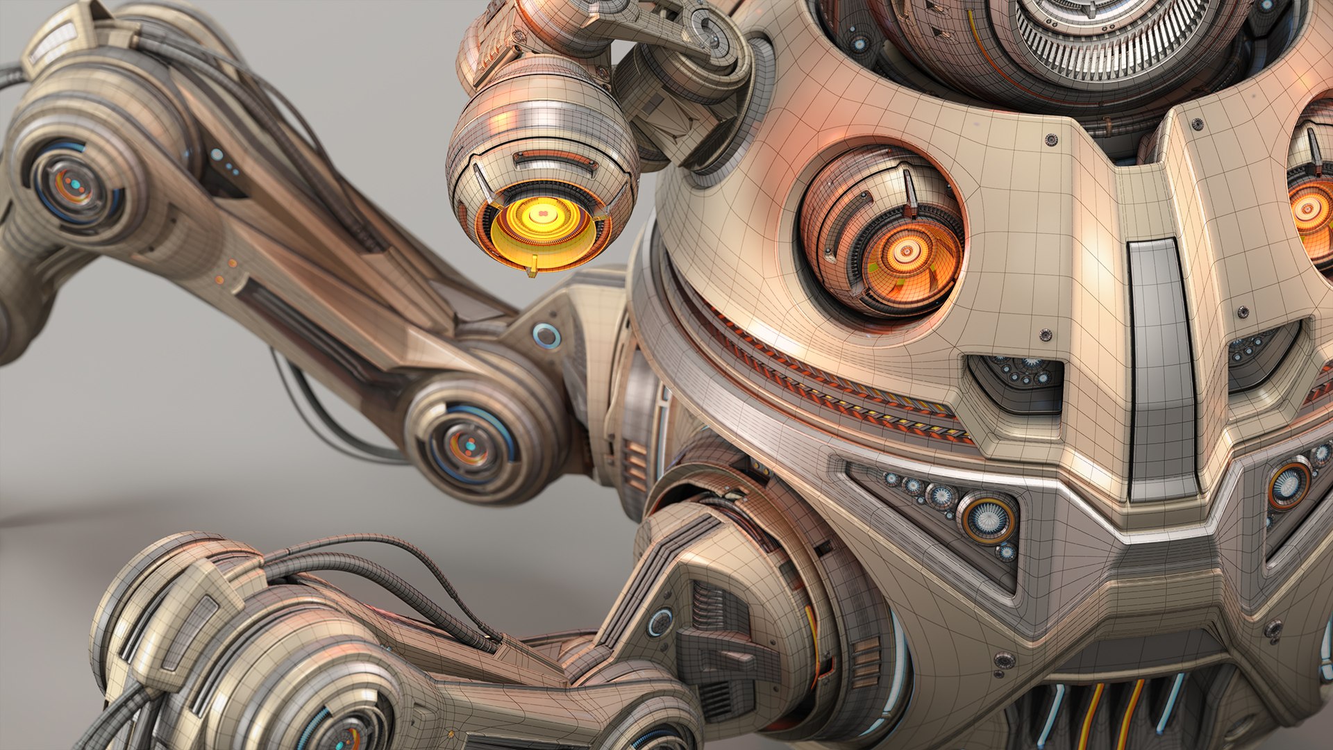 3D Model Spider Robot Mech Advanced - Rigged - TurboSquid 2350002