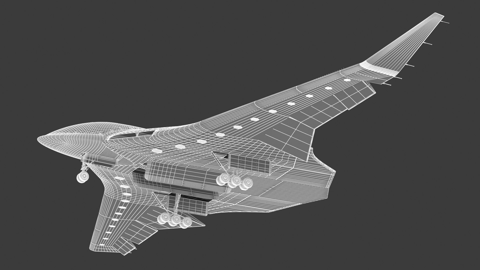 Tupolev PAK DA Low Poly PBR Realistic 3D - TurboSquid 2005378