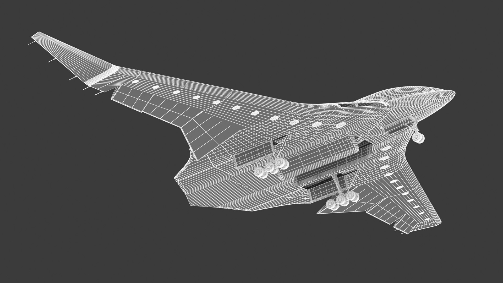 Tupolev PAK DA Low Poly PBR Realistic 3D - TurboSquid 2005378