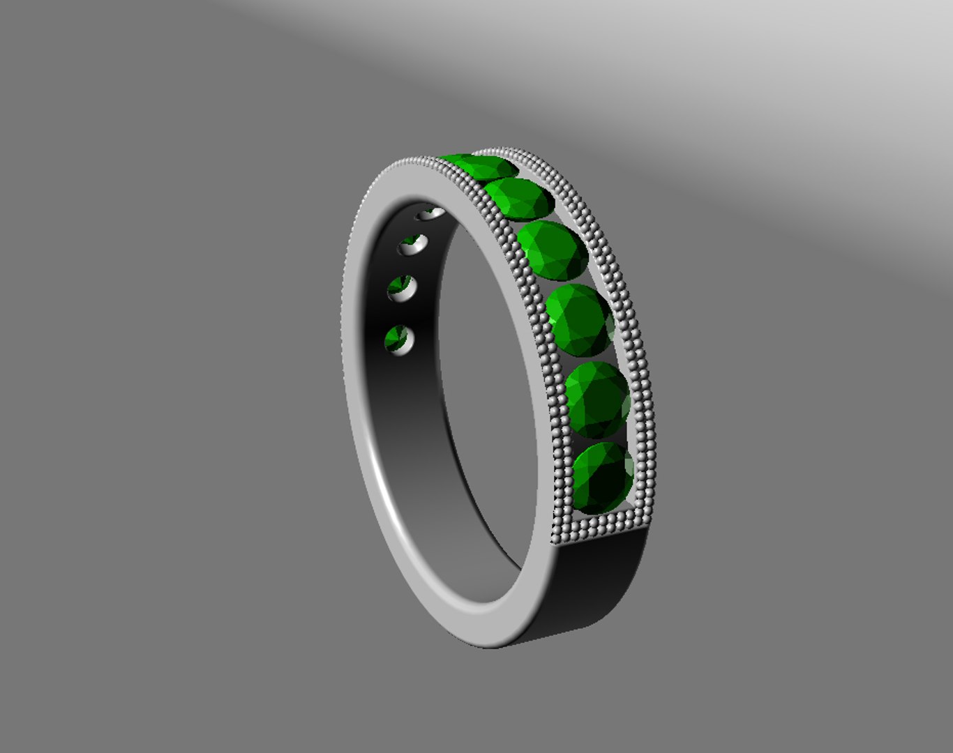classic male wedding ring 3d model