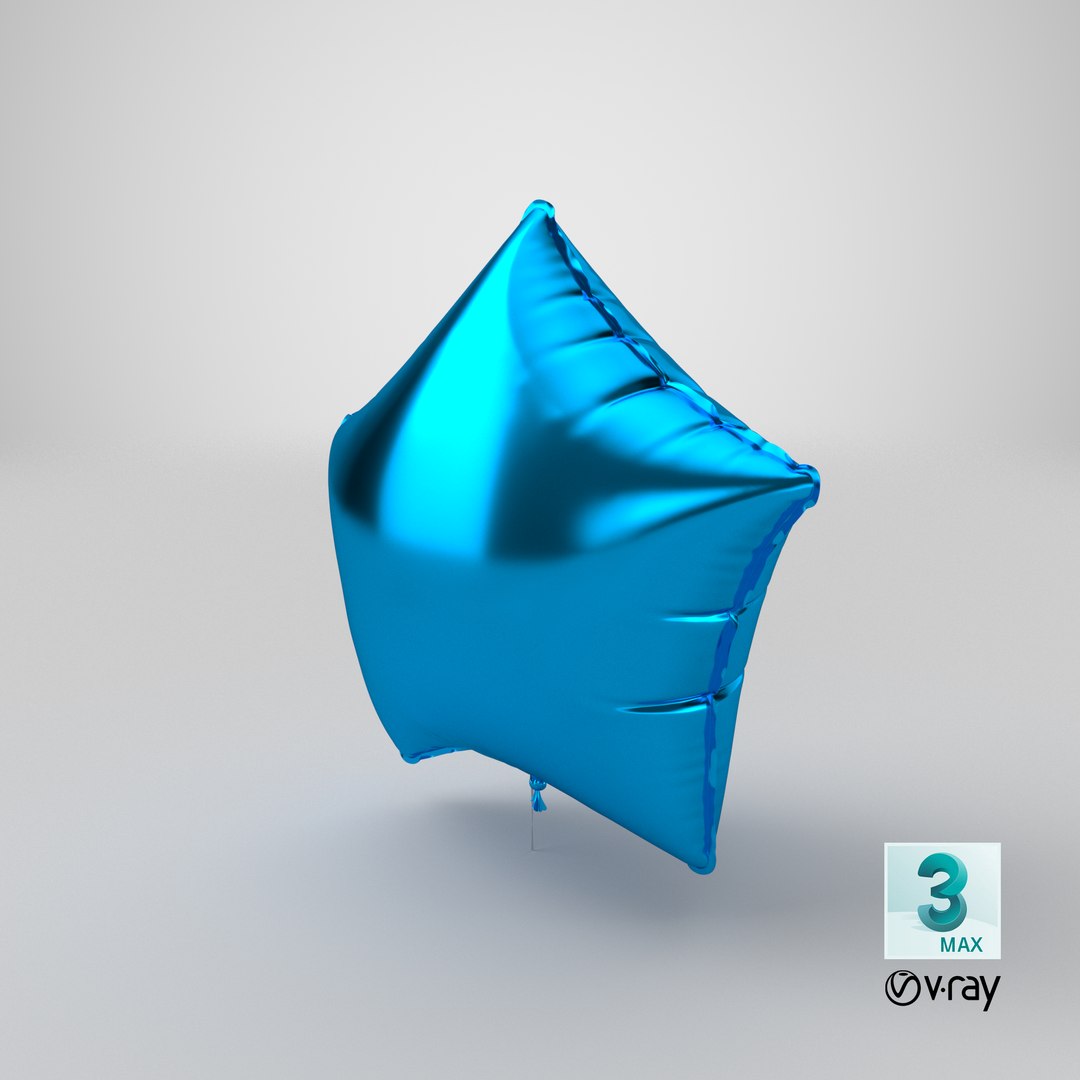 3D Star Balloon V9 model - TurboSquid 1822502