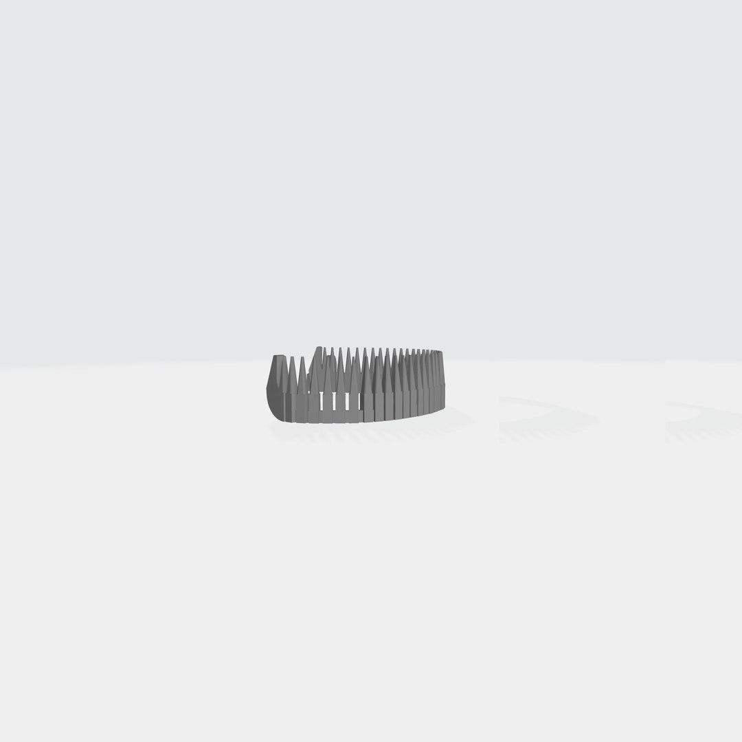3D curve beard and hair comb model - TurboSquid 2073373