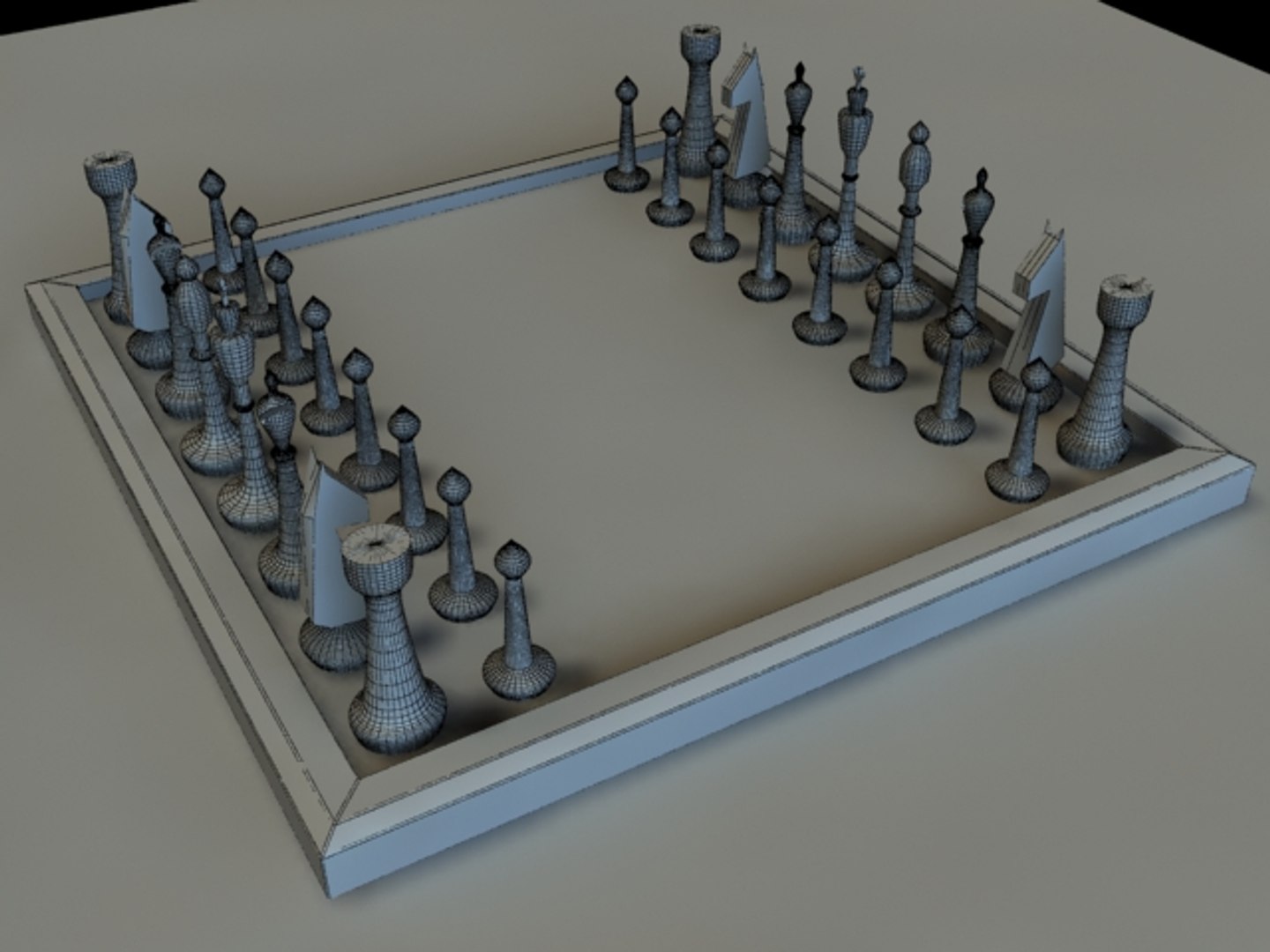 Chess Board 3ds