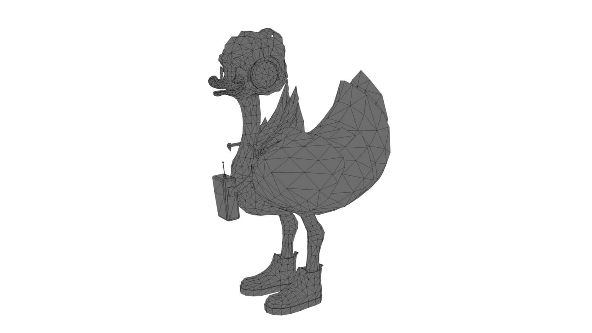 3D Cartoon Funny Ostrich Model - TurboSquid 1971887