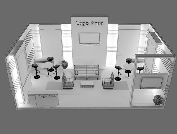 ブース展示スタンドc123Dモデル - TurboSquid 1773193