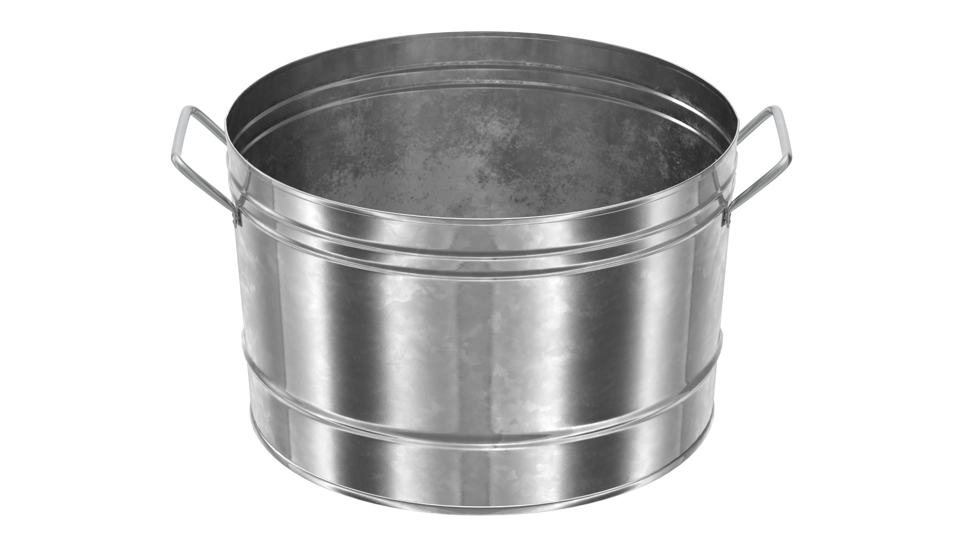 3D Galvanized Steel Round Tub - TurboSquid 1737875