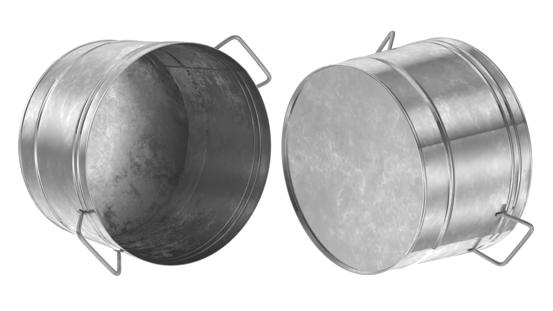 3D Galvanized Steel Round Tub - TurboSquid 1737875