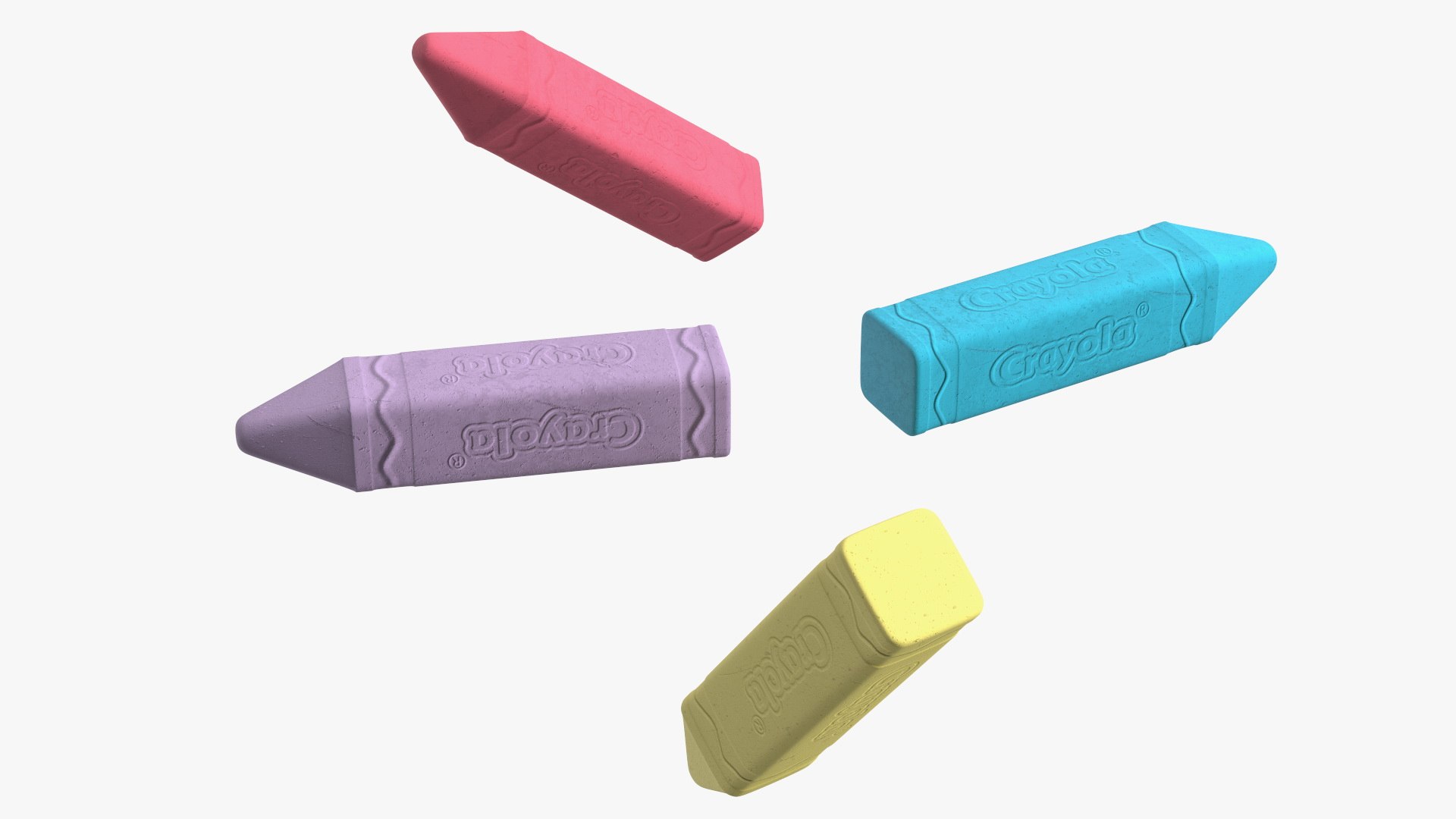 Chalks And Crayons Collection 2 Model - TurboSquid 2306126