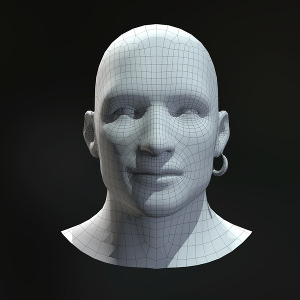 3D man head pbr - TurboSquid 1412261
