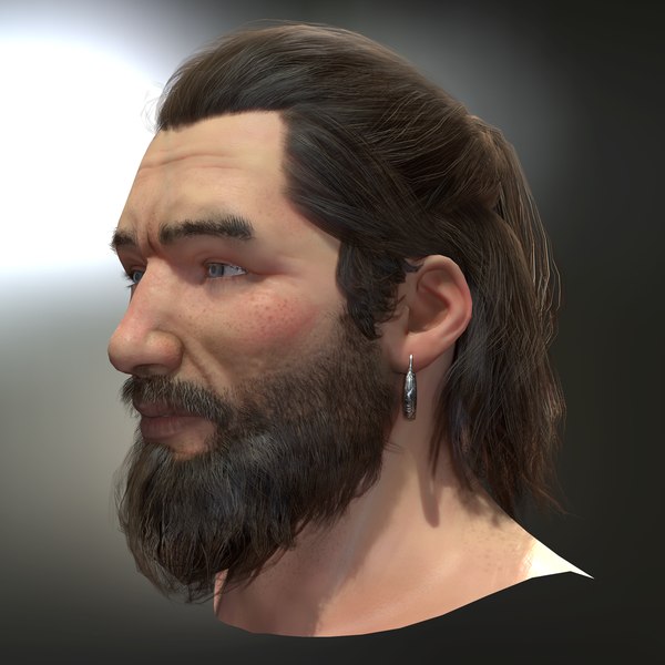 3D man head pbr - TurboSquid 1412261