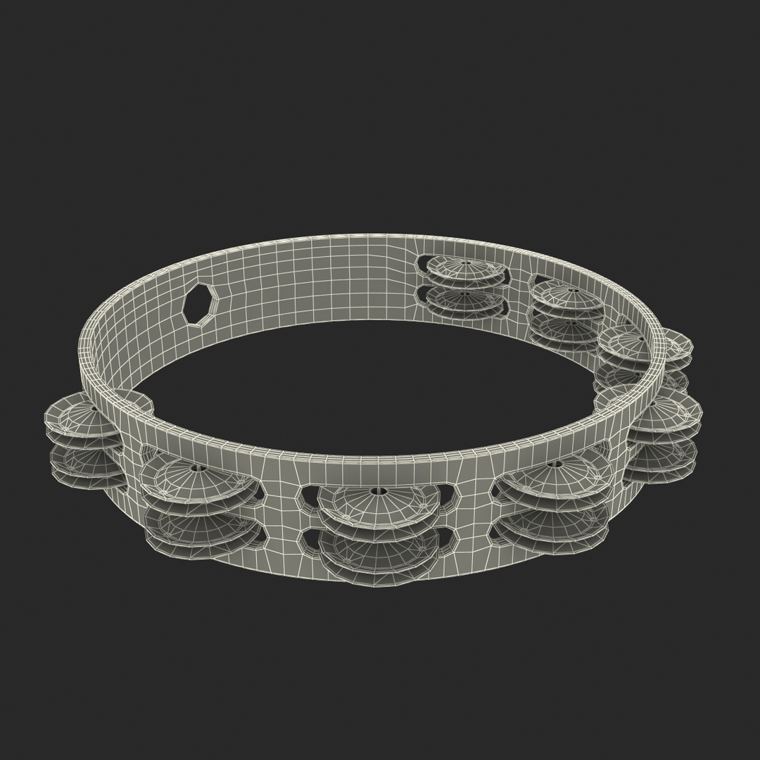 Tambourine Modeled 3d Model