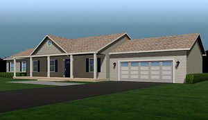 Ranch House 3D Models for Download | TurboSquid