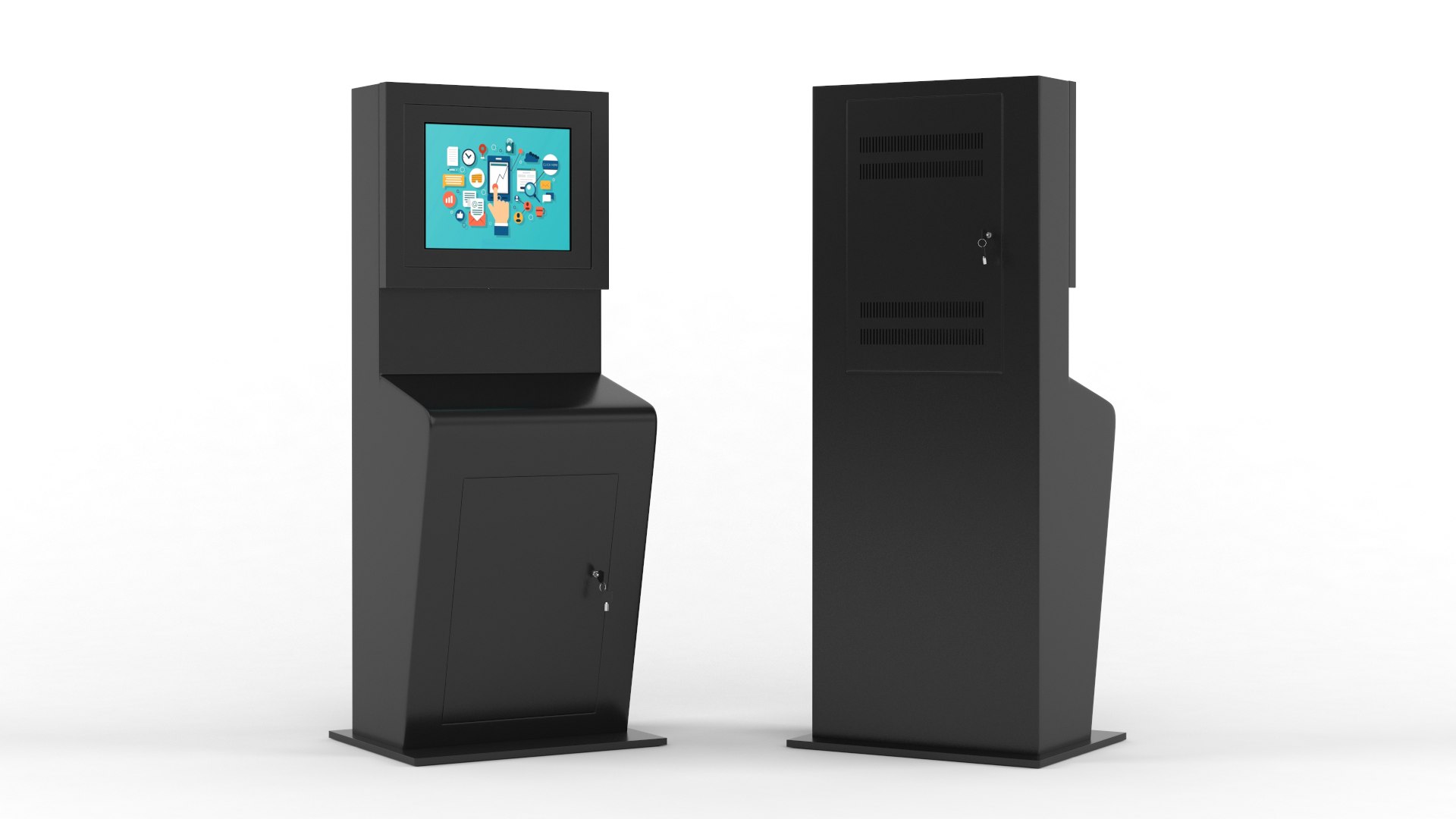 Electronic Kiosk 3D Model - TurboSquid 2266982