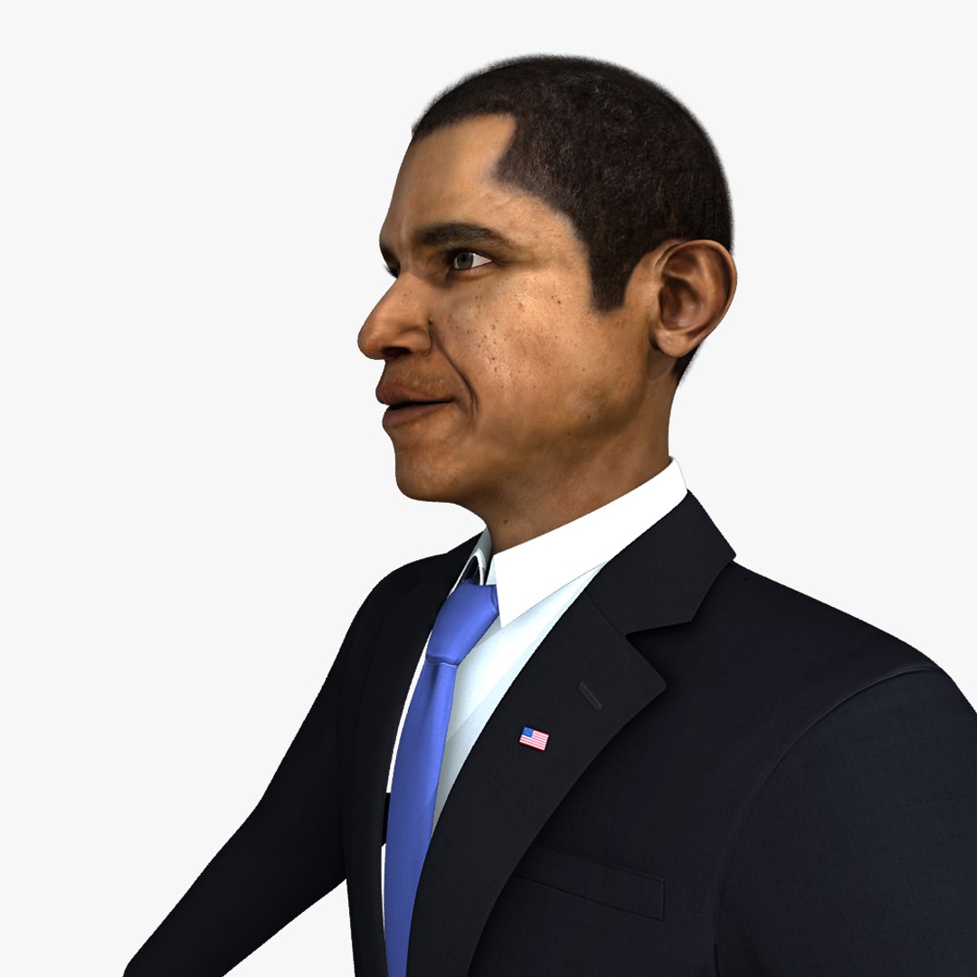 3d model barack obama