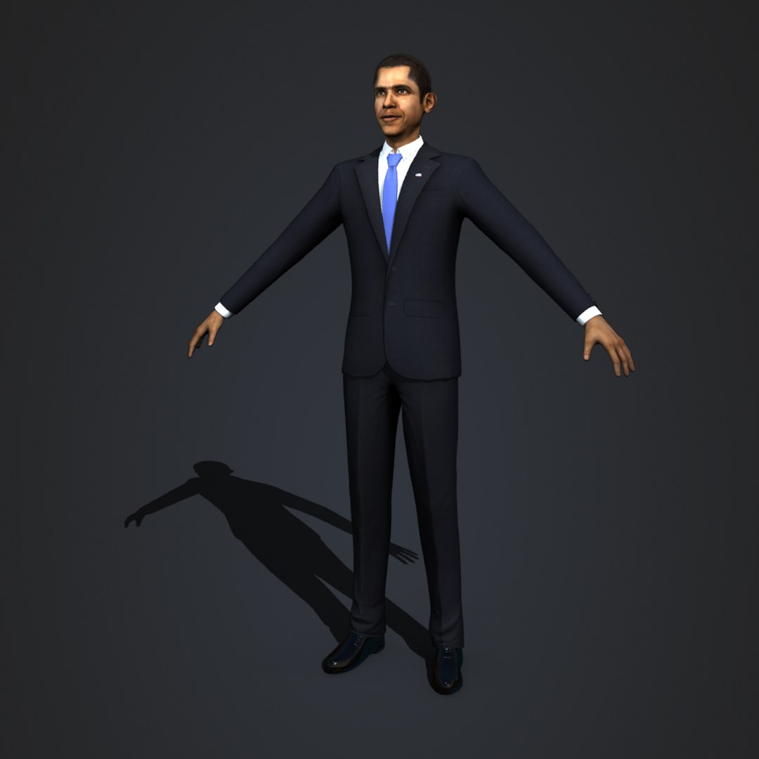3d model barack obama