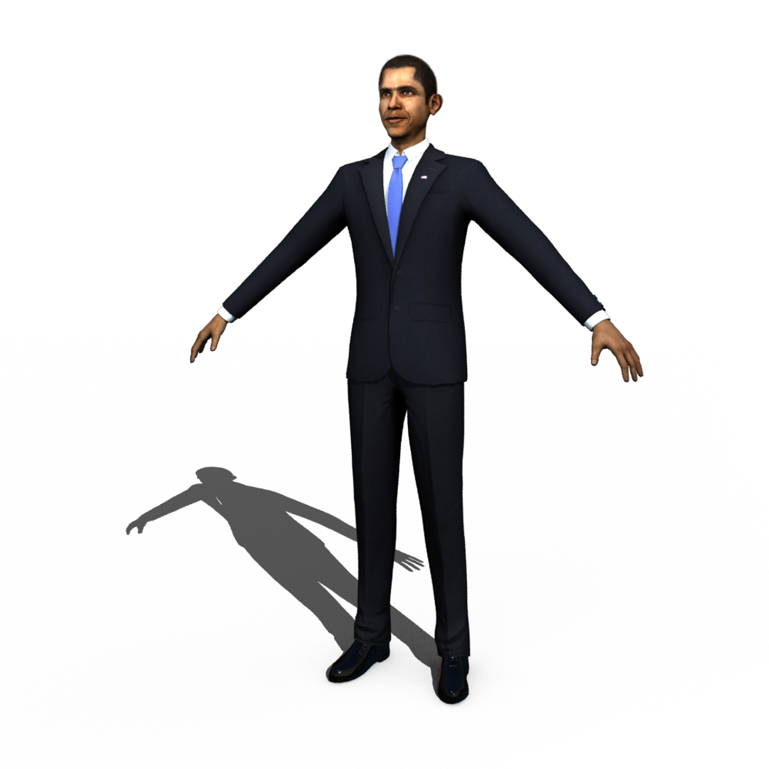 3d model barack obama