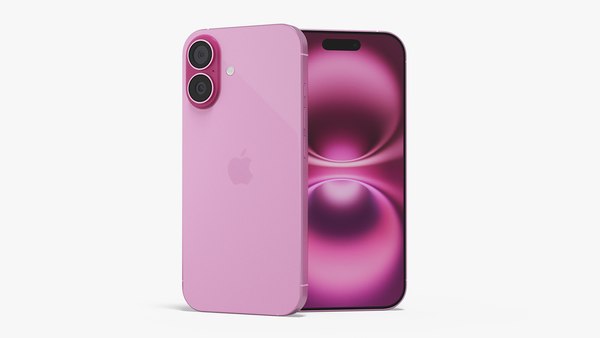 modelo 3d Apple iPhone 16 rosa - TurboSquid 2307424