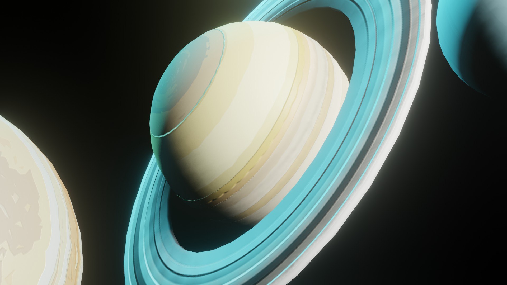 Stylized Solar System 3D Model 2k Textures 3D - TurboSquid 2118660
