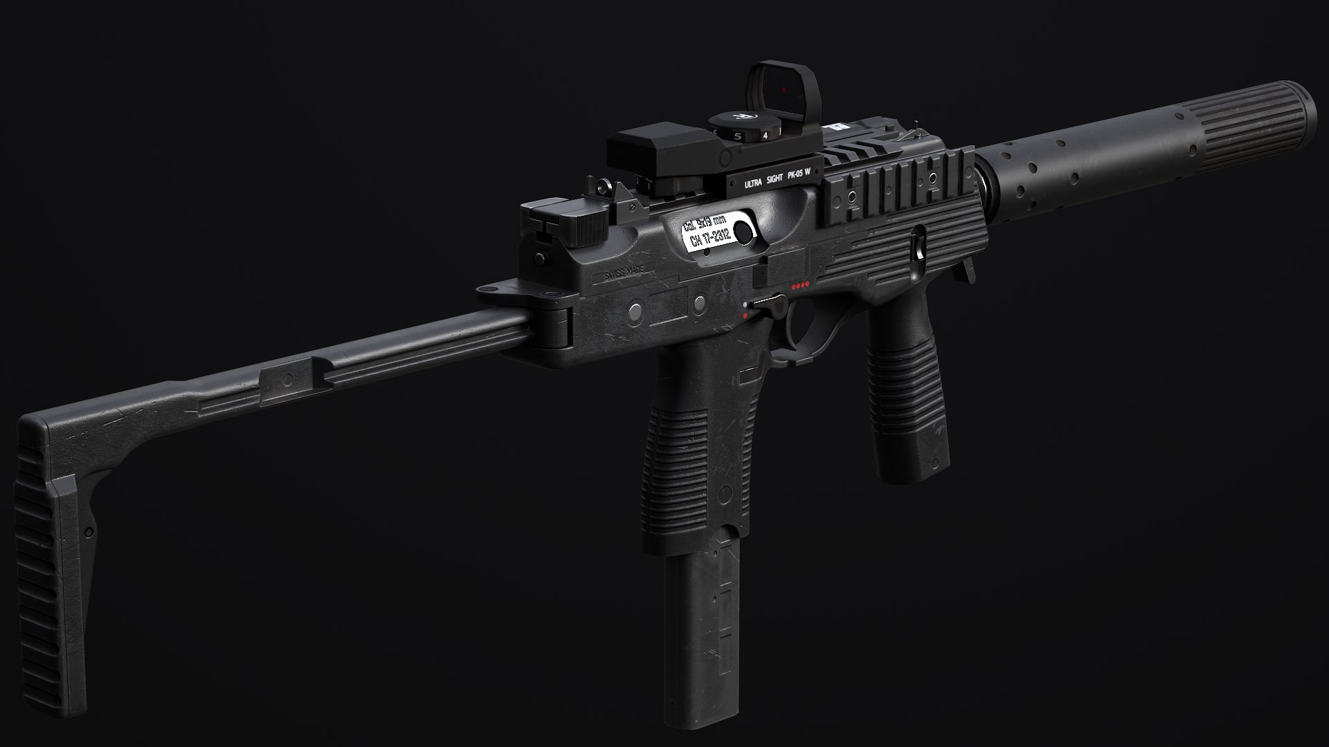 3D MP9 Tactical - PBR Game Ready Model - TurboSquid 1973678