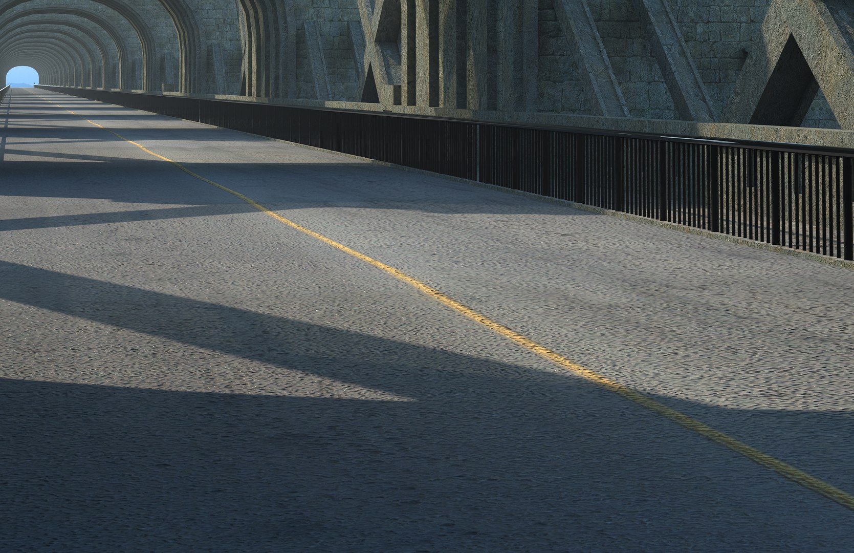 3D Old Tunnel Towers - TurboSquid 1743064