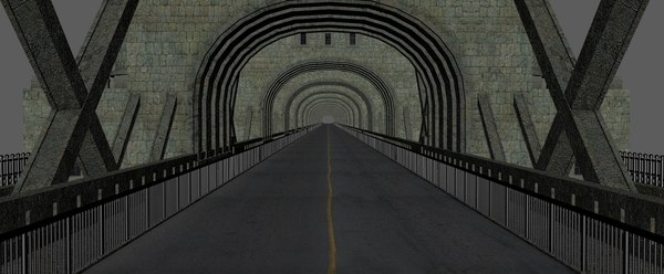 3D Old Tunnel Towers - TurboSquid 1743064