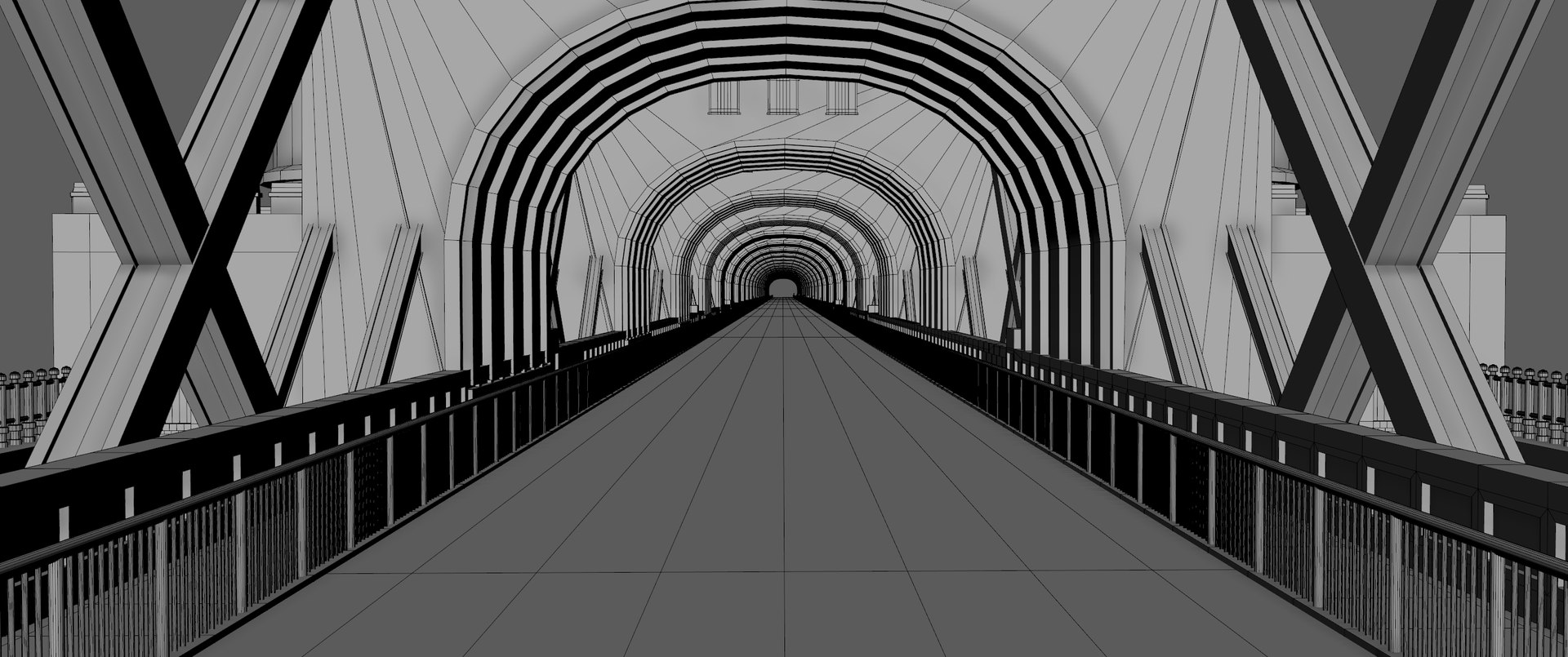 3D Old Tunnel Towers - TurboSquid 1743064