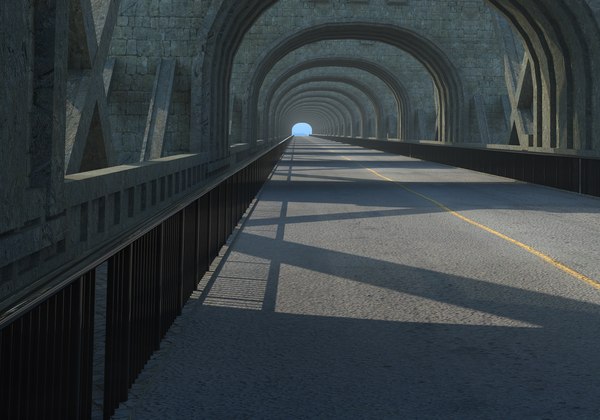 3D Old Tunnel Towers - TurboSquid 1743064