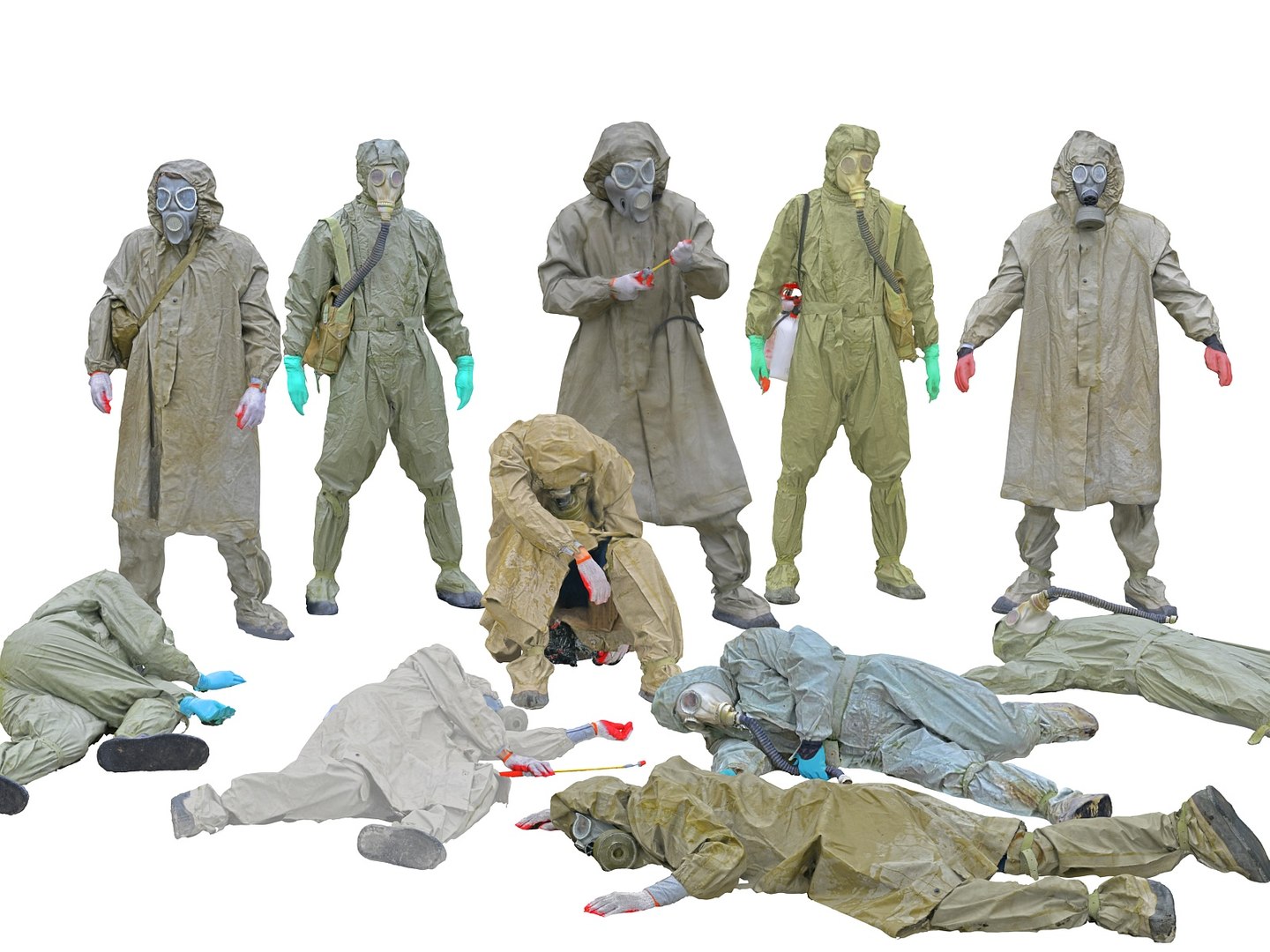 Dead chemical attack pack 3D model - TurboSquid 1520617