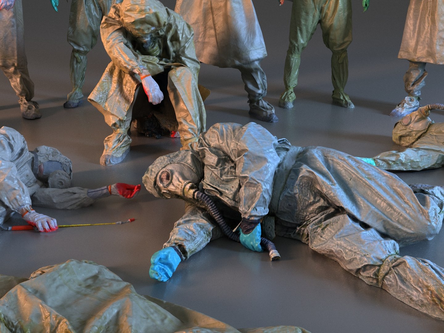 Dead chemical attack pack 3D model - TurboSquid 1520617