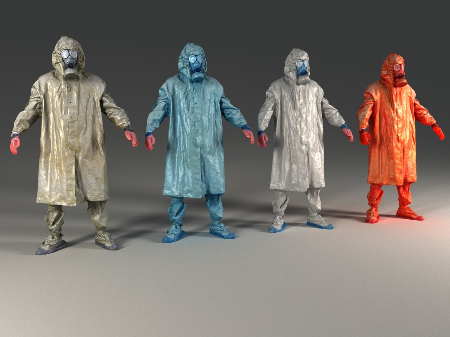 Dead chemical attack pack 3D model - TurboSquid 1520617