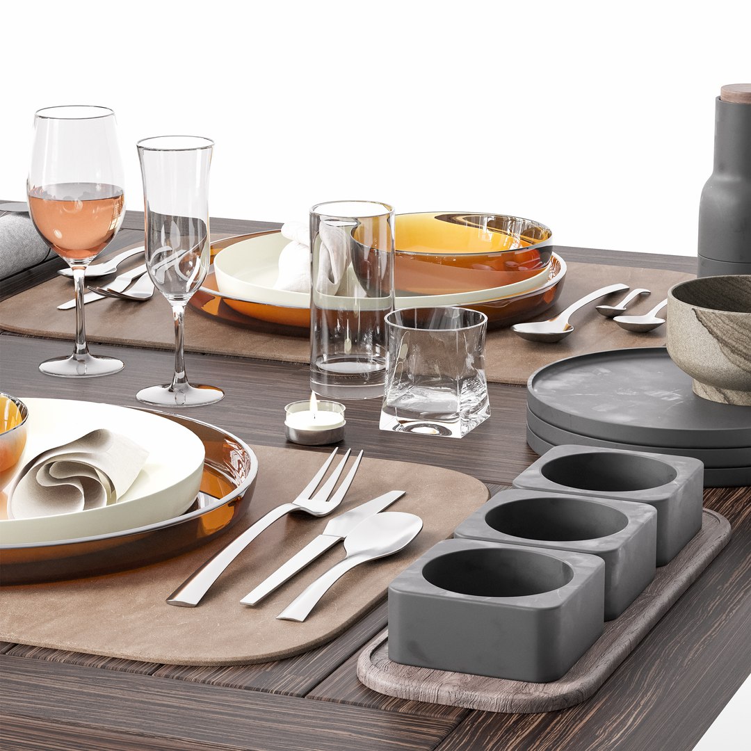 Tableware 09 3D Model - TurboSquid 2252181