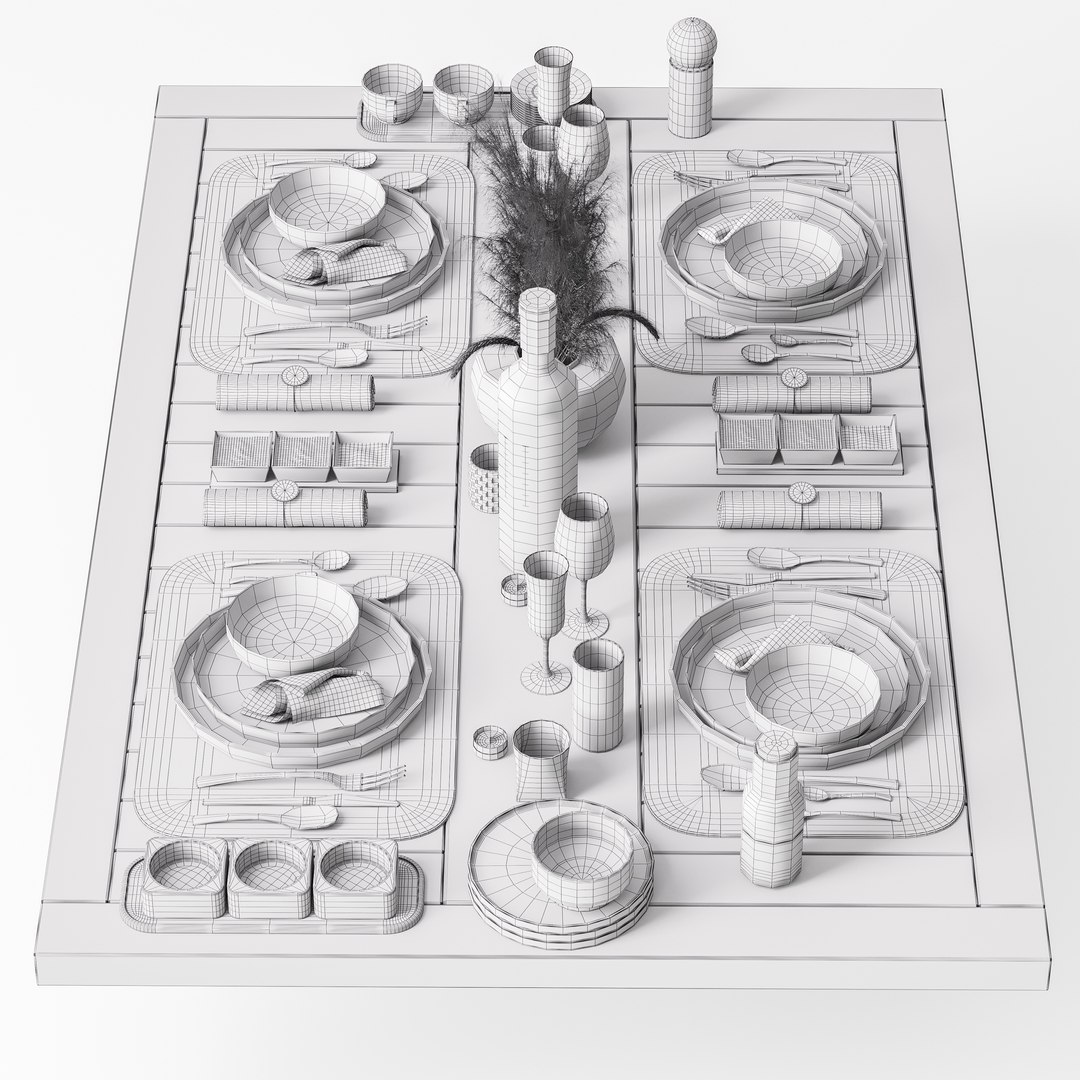 Tableware 09 3D Model - TurboSquid 2252181