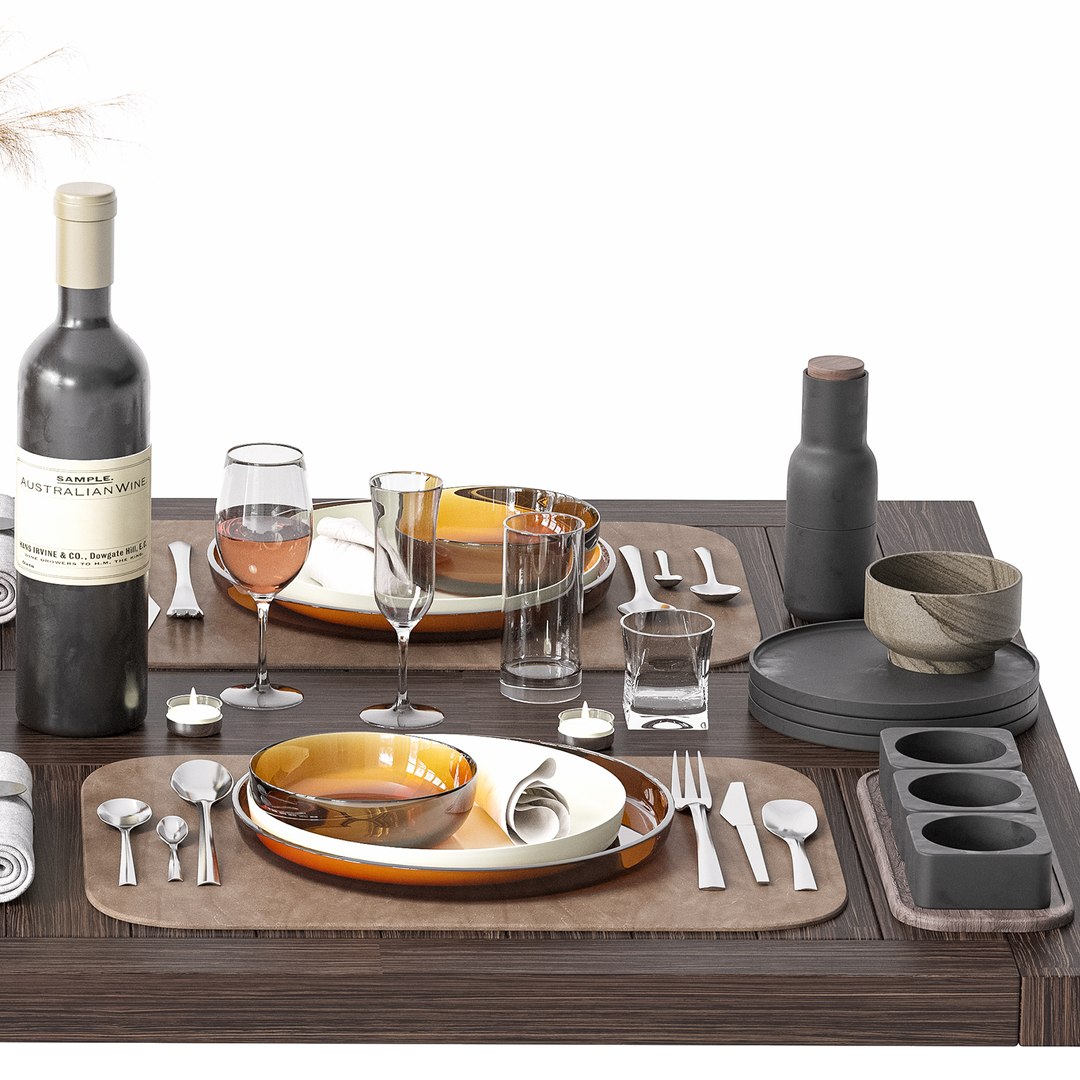 Tableware 09 3D Model - TurboSquid 2252181