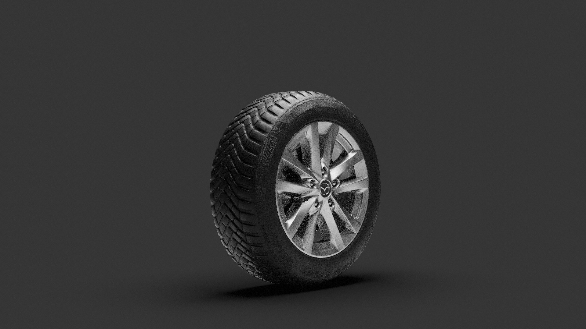 Car Mazda Wheel With Rim 3D Model - TurboSquid 2146012